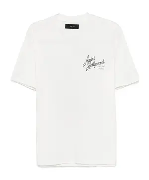 Amiri Open-necked Black Shirt - Ivory