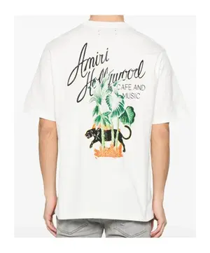 Amiri Open-necked Black Shirt
