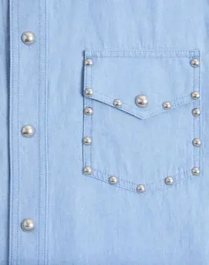 Valentino Garavani Denim Shirt With Cabochons