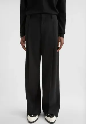 JIL SANDER Gabardine Belted Trousers
