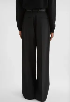 JIL SANDER Gabardine Belted Trousers