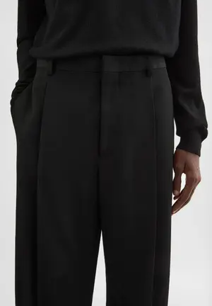 JIL SANDER Gabardine Belted Trousers