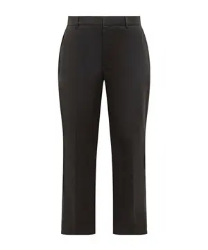 Off-White High Waist Straight Leg Pants