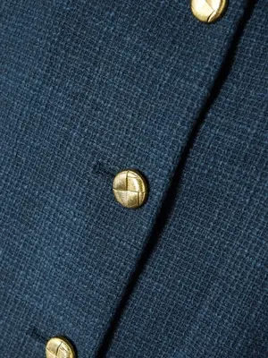BLAZÉ MILANO Missy Gliss Cotton-blend Jacket - Blue