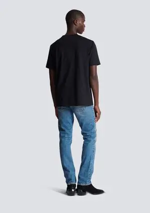 Balmain Star Printed Crewneck T-shirt - Black