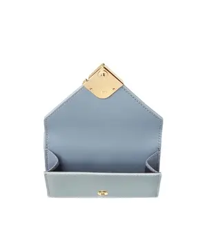 Fendi Ff Diamonds Tri-fold Wallet - Blue