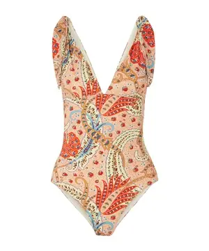 Etro Paisley Print One Piece Swimsuit - Multi-color