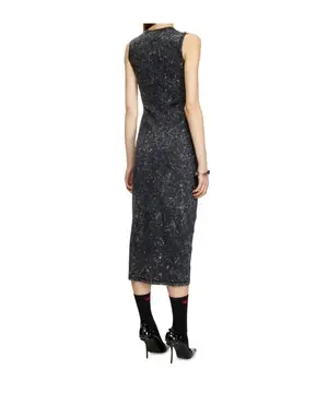 DIESEL® Sleeveless Midi Dress - Black