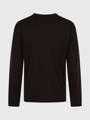 Giorgio Armani Long-sleeved Crewneck Pullover - Brown