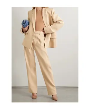 Wardrobe.NYC Pleated Wide-leg Casual Pants