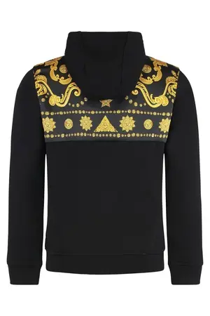 Versace Logo-printed Zip-up Hoodie