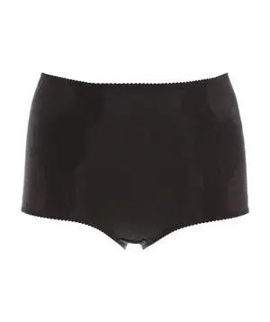 Dolce & Gabbana Dolce Gabbana Lace Detailed Satin Briefs - Black