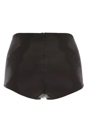 Dolce & Gabbana Dolce Gabbana Lace Detailed Satin Briefs - Black