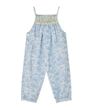 Bonpoint Shirred Jumpsuit - White