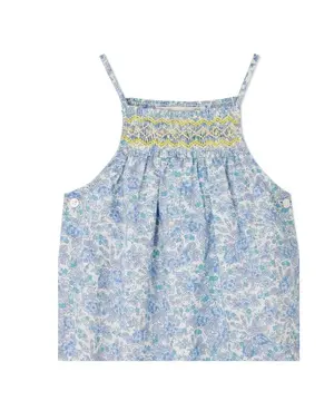 Bonpoint Shirred Jumpsuit - White