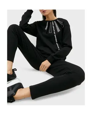 EA7 Logo Detail Hoodie