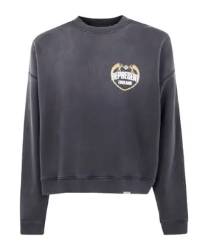 REPRESENT Angel Border Crewneck Sweatshirt - Black