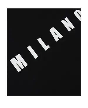 MSGM Logo Hooded Sweater - Black