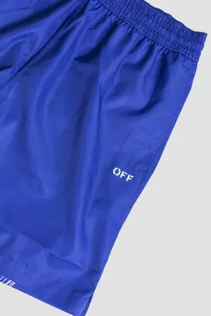 Off-White Scribble Diags-print Swim Shorts