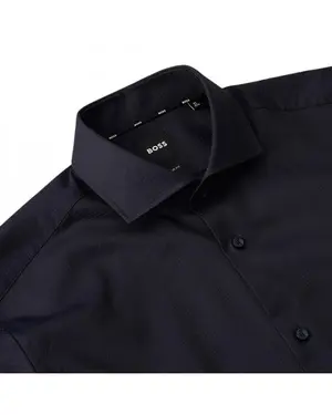 Hugo Boss Long-sleeved Shirt - Dark Blue