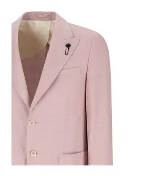 LARDINI Single Breasted Blazer Jacket - Pink