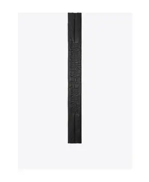 Saint Laurent Logo Patch Quilted Scarf