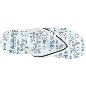 Emporio Armani Logo Flip-flops - Gray