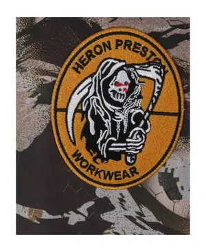 Heron Preston Logo Patch Camouflage Printed Shirt - Gray