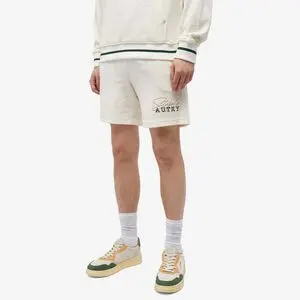 AUTRY Logo Embroidered Track Shorts - White