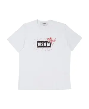 MSGM Logo Short-sleeved T-shirt - White