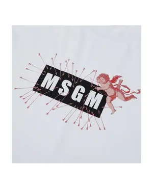 MSGM Logo Short-sleeved T-shirt - White