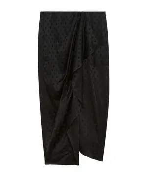 Isabel Marant Étoile Asymmetrical Hem Draped Skirt
