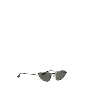 Alexander McQueen T-bar Soft Cat-eye Sunglasses - Gray