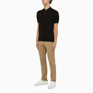 DRUMOHR Classic Knit Polo Shirt - Black