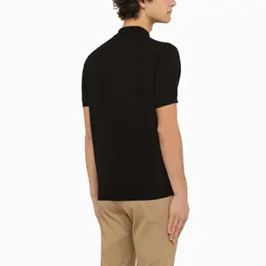 DRUMOHR Classic Knit Polo Shirt - Black
