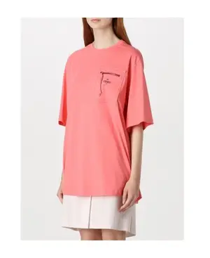 Fendi Short Sleeve T-shirt With Zip Pocket