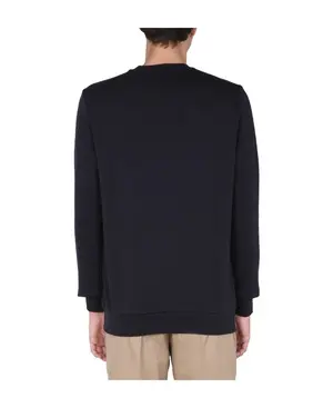 Paul Smith Crewneck Sweatshirt With Paint Splatter Detail - Black
