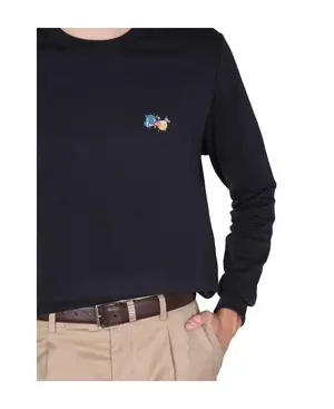 Paul Smith Crewneck Sweatshirt With Paint Splatter Detail - Black