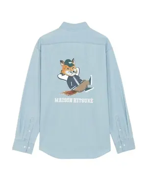 Maison Kitsuné Chillax Print Relaxed Shirt