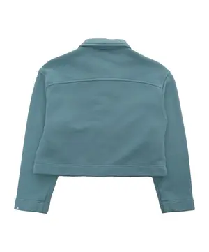 IL GUFO Garment-dyed Fleece Jacket With Lapel And Pockets