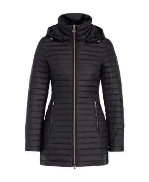 EA7 Quilted Down Jacket With Logo Detail