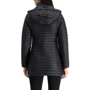 EA7 Quilted Down Jacket With Logo Detail