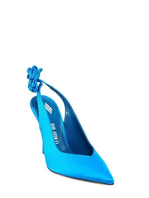 Attico The Venus Slingback Pumps - Blue
