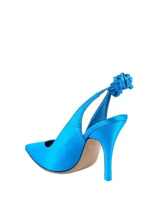 Attico The Venus Slingback Pumps - Blue