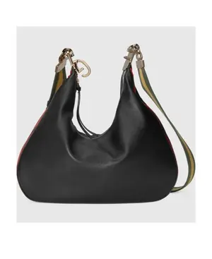 Gucci Attache Large Shoulder Bag - Black
