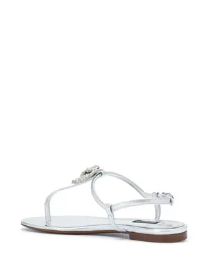 Dolce & Gabbana Metallic Strap Sandals