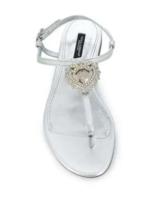 Dolce & Gabbana Metallic Strap Sandals