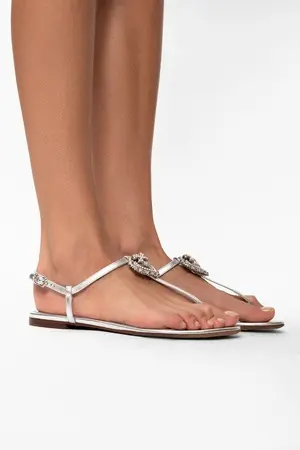 Dolce & Gabbana Metallic Strap Sandals