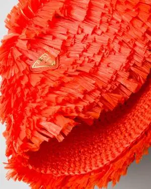Prada Raffia-effect Bucket Hat