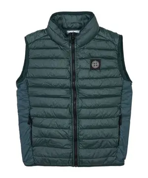 Stone Island High-necked Sleeveless Down Jacket - Bottle Of Green
